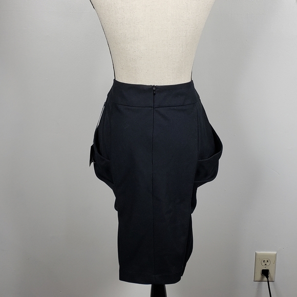 Aryn K | Skirts | Aryn K Black Tulip Gathered Pencil Midi Skirt L ...
